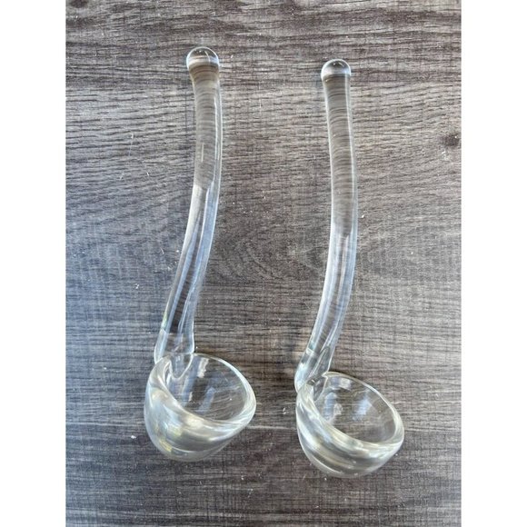 Kitchen | 2 Handblown Glass Condiment Mayo Mustard Relish Catchup Sauce ...